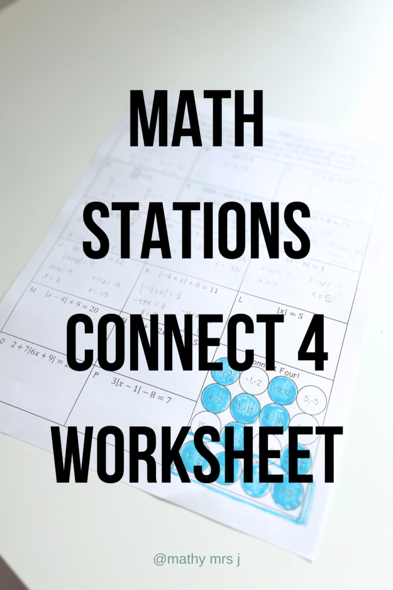 Setting Up Math Stations in Algebra 2 - Mathy Mrs. J